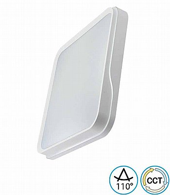 גוף תאורה צמוד תקרה דקורטיבי מרובע OMEGA VINCENT CCT 60W | - חנות מוצרי ...