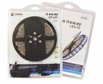 קיט סרט LED + שנאי OMEGA OM-60L50 IP20 | - חנות מוצרי חשמל - אלקטריק פומפה