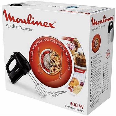מיקסר ידני Moulinex 300W מולינקס Quick Mix HM3108B1 במלאי | - חנות ...